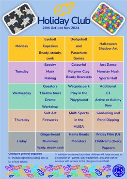 Fielding Primary School & Nursery - October Holiday Club - Reception to ...