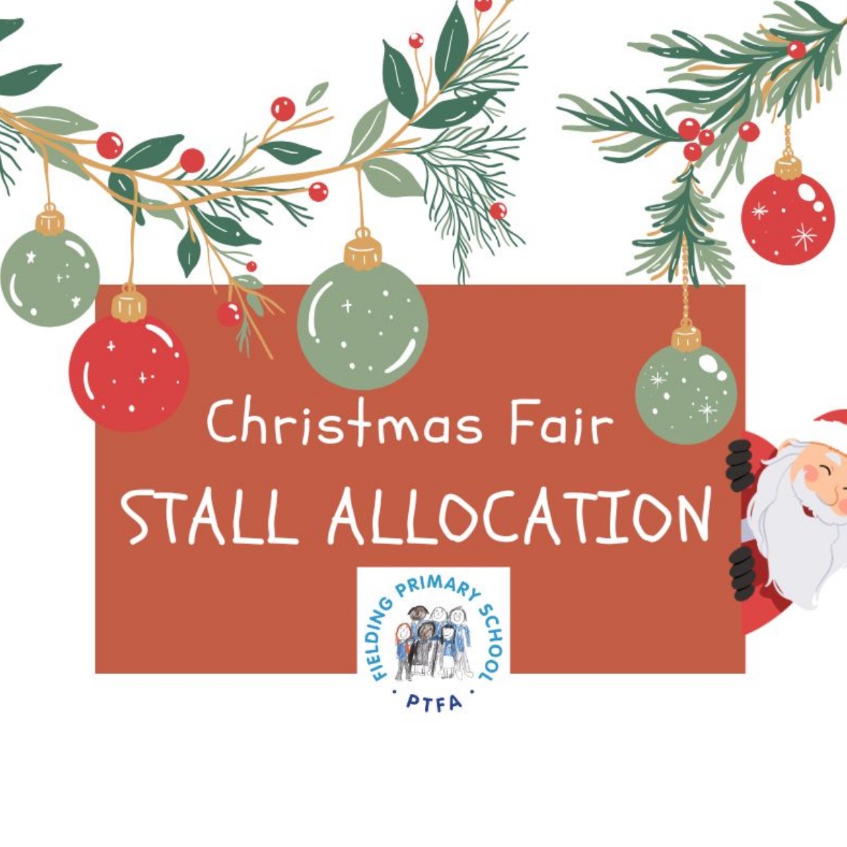 Fielding Primary School & Nursery - PTFA: Christmas Fair Stall List ...